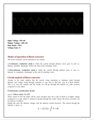 Simulation of Boost Converter Using MATLAB SIMULINK. | DOCX