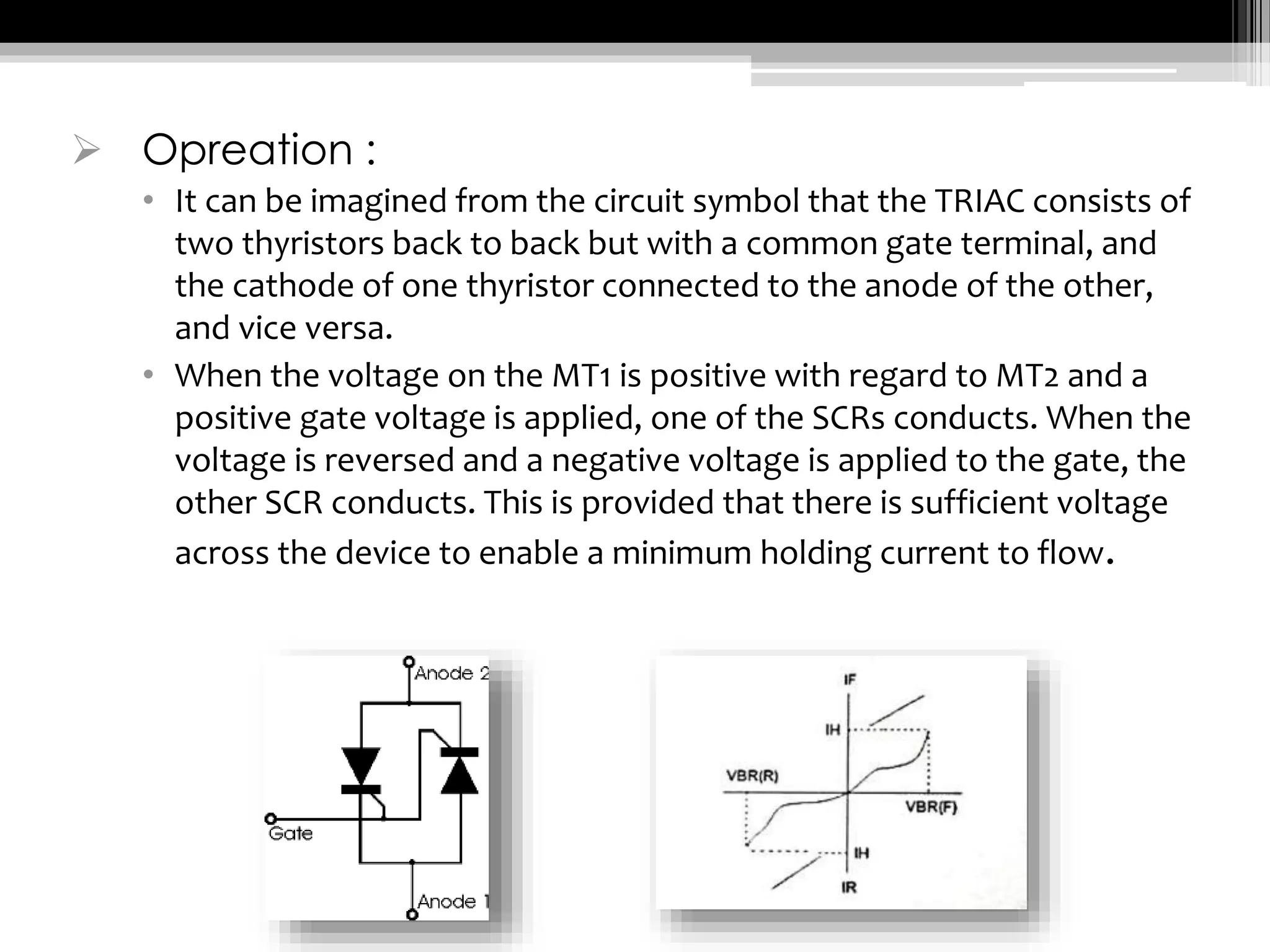 LIght Dimmer Circuit Using DIAC And TRIAC | PPTX