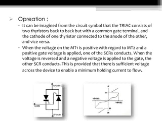LIght Dimmer Circuit Using DIAC And TRIAC | PPTX
