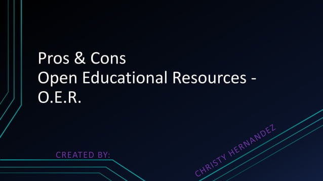Pros & Cons Open Educational Resources | PPT