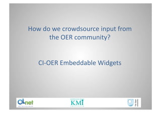 OER Collective Intelligence storyboard | PDF | Social Networking | Internet