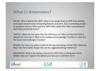 OER Collective Intelligence storyboard | PDF | Social Networking | Internet