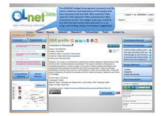 OER Collective Intelligence storyboard | PDF | Social Networking | Internet