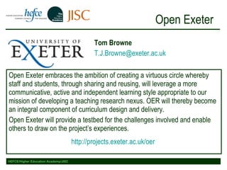 OER Institutional Strand Meeting 9.6.09