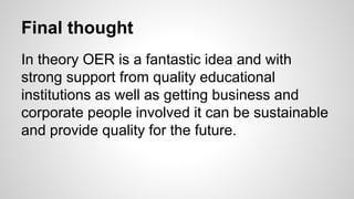 Oer the future- | PPT