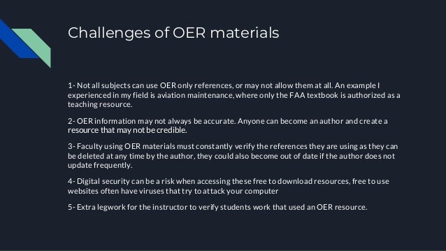 OER 101 Assignment 9-1 Chris Dinges.pptx