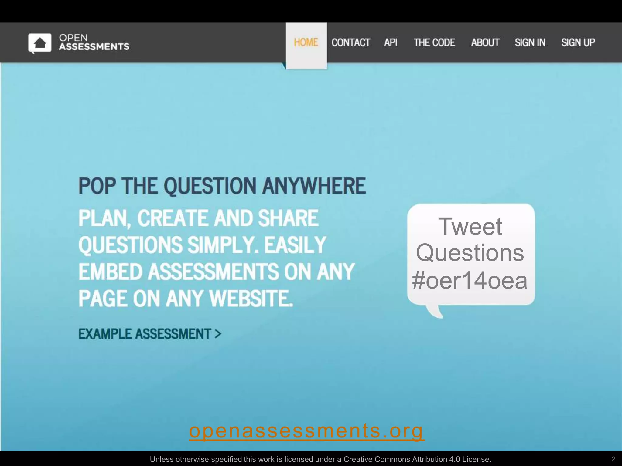Open Embedded Assessments | PPTX