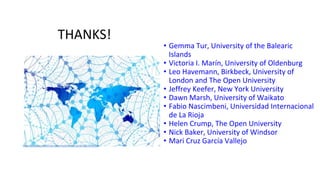 OER18 presentation- open thresholds | PPT