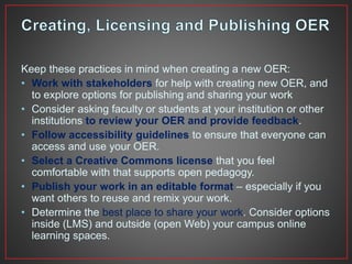 OER and MOOC'S | PPT