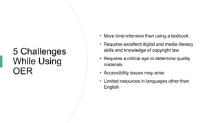 OER benefits and challenges | PPT