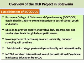 Oer casestudy botswana presentation | PPT