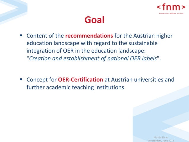 OER-Certification for Higher Education | PPT