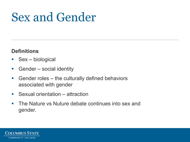Oer Chapter 12 Sex And Gender Ppt