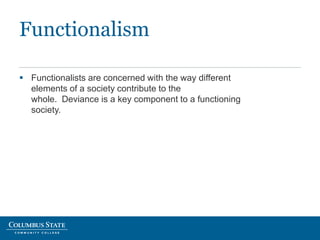 Chapter 7 - Deviance, Crime, and Social Control | PPTX
