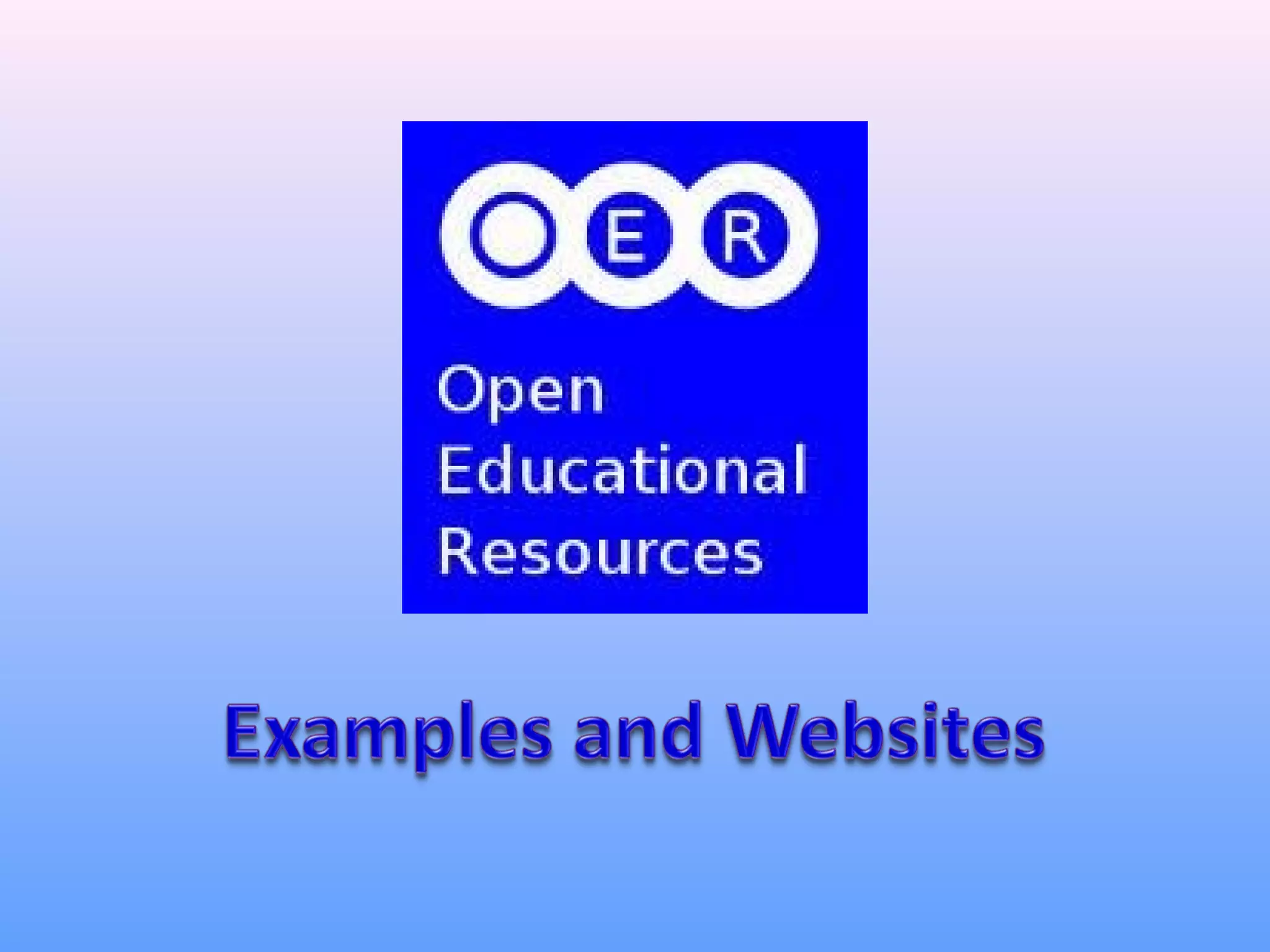 Oer examples and websites | PPT