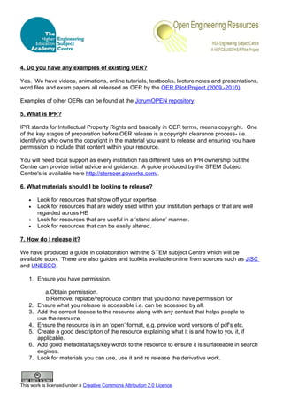 OER FAQ | PDF