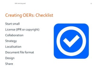 Open Educational Resources: an introduction | PPT