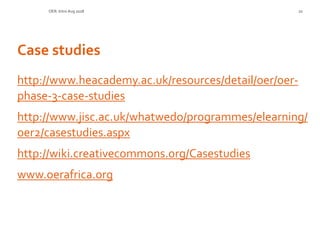 Open Educational Resources: an introduction | PPT