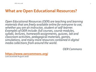 Open Educational Resources: an introduction | PPT