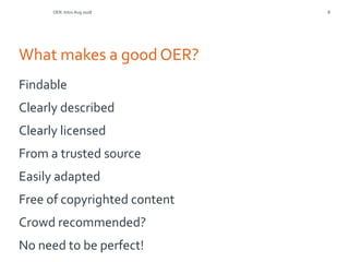 Open Educational Resources: an introduction | PPT