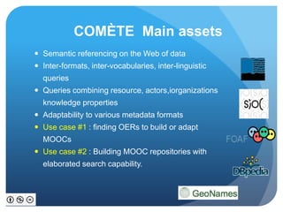 Opening up MOOCs for OER management on the Web of linked data | PPT