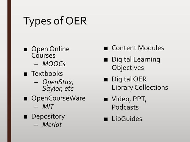 OER and Information Literacy | PPT