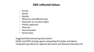 Oer initiatives and best practices in different countries | PDF
