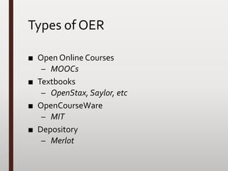 Oer in the classroom | PPTX