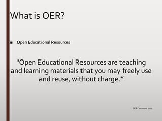 Oer in the classroom | PPTX
