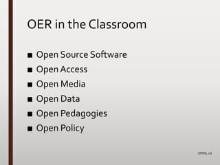 Oer in the classroom | PPTX