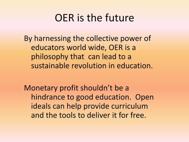 Intro to Open Educational Resources | PPT