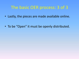 Intro to Open Educational Resources | PPTX