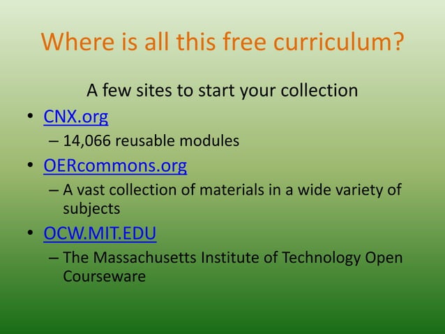 Intro to Open Educational Resources | PPT