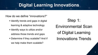 OER & the Digital Learning Innovation Trends Report | PPT