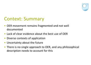 OER as Educational Philosophy | PPTX