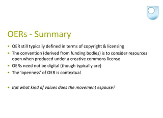 OER as Educational Philosophy | PPTX