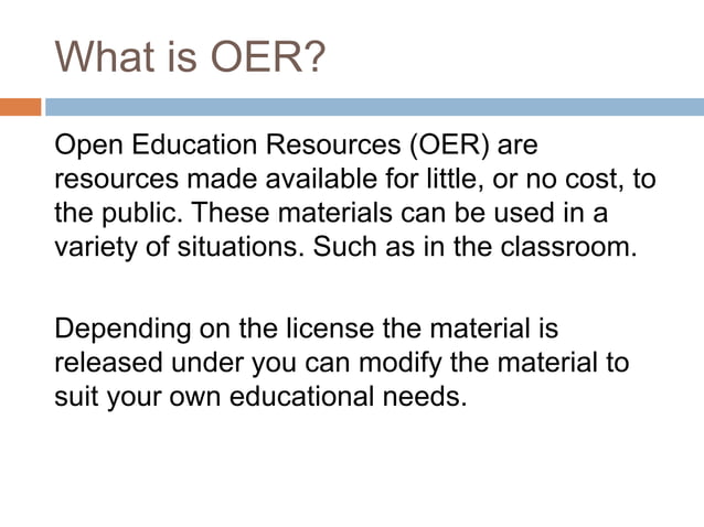 Oer power point | PPT