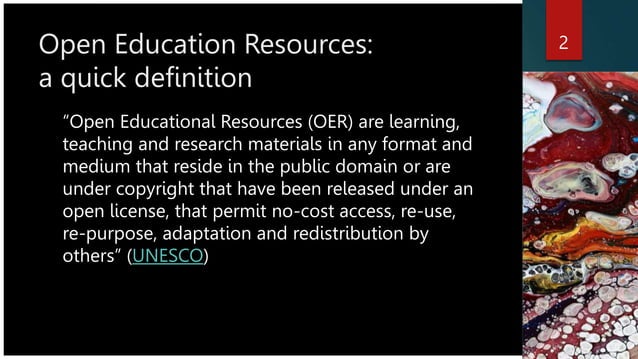 The Benefits and Challenges of Open Educational Resources | PPT