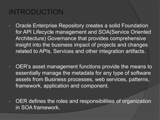 Oracle Enterprise Repository | PPTX