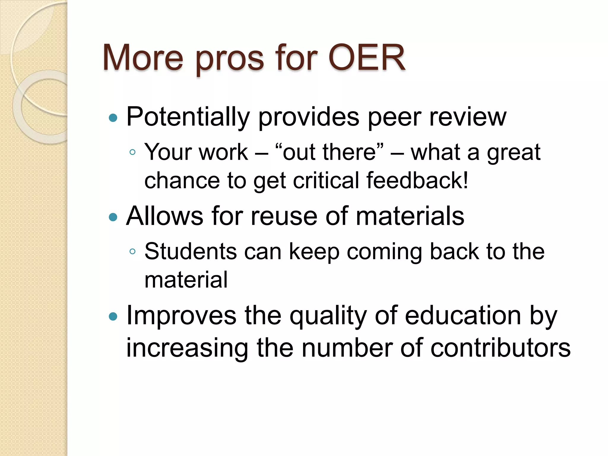 OER presentation | PPT