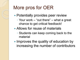 OER presentation | PPT