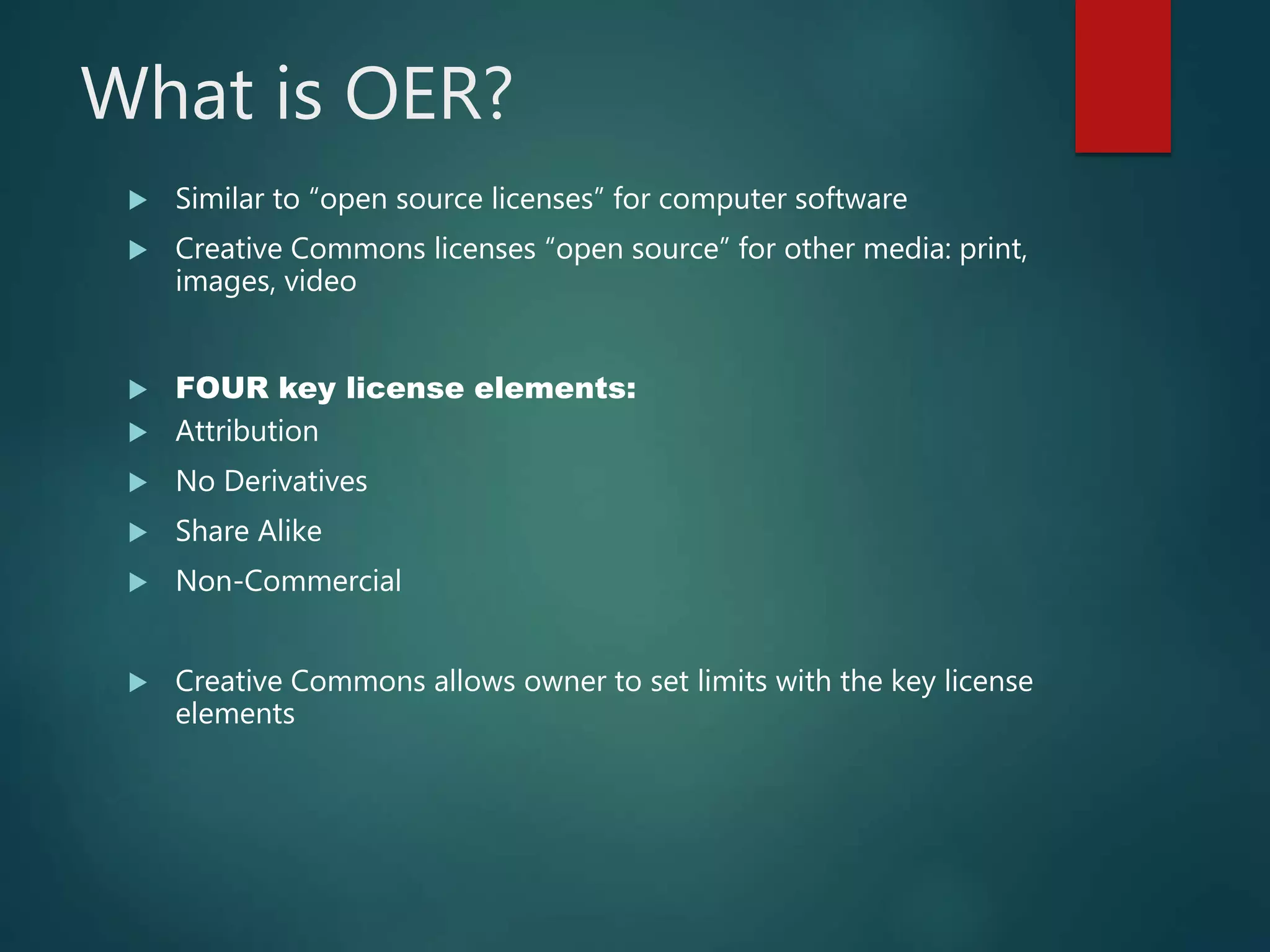 OER presentation | PPT | Free Download