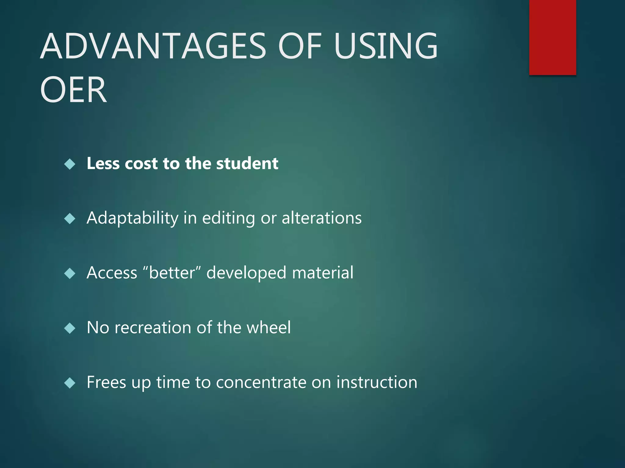 OER presentation | PPT