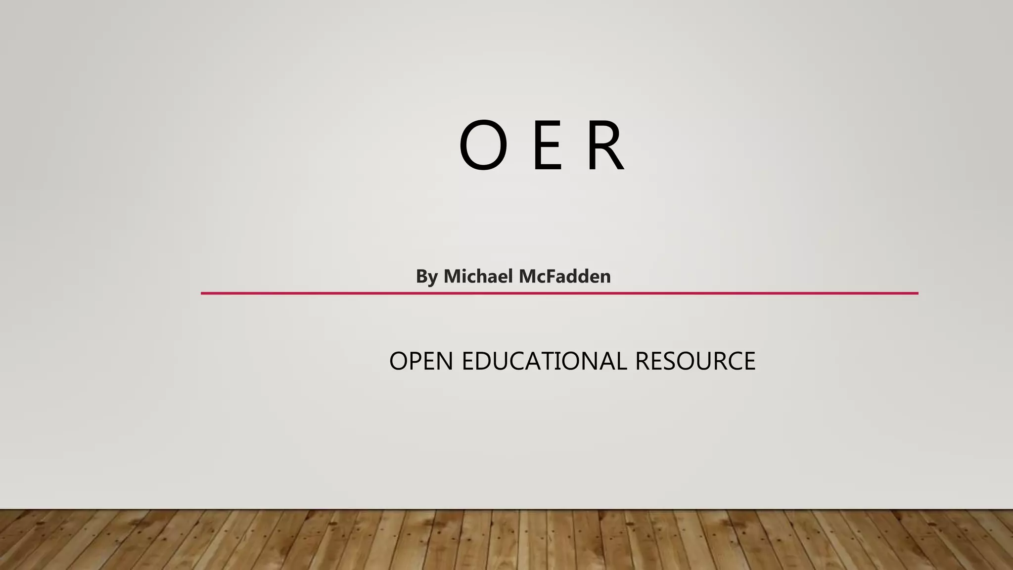 Oer presentation | PPT