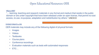 Open Learning in our digital era, Introduction to OER | PPTX | Desktop ...