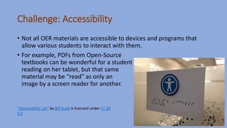 OER Affordances and Challenges | PPT