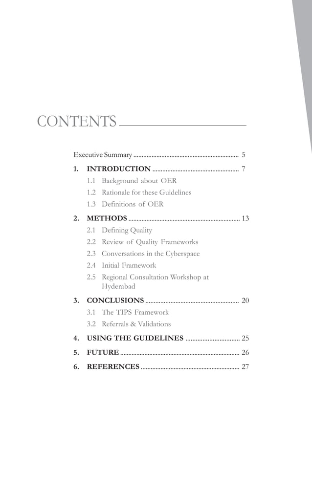 Quality Assurance Guidelines for Open Educational Resources: TIPS ...