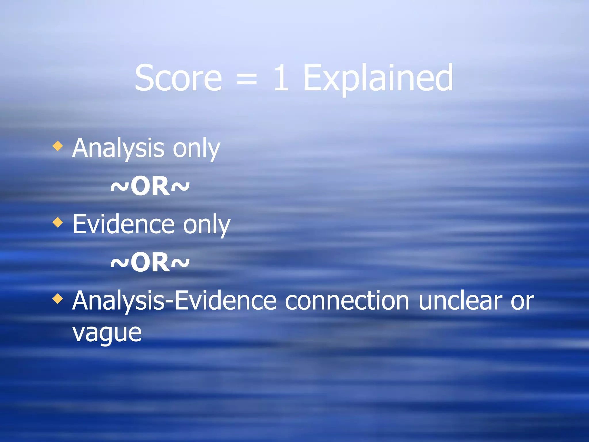 OER response examples_9th_grade_edit | PPT