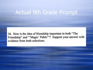 OER response examples_9th_grade_edit | PPT
