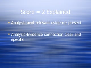 OER response examples_9th_grade_edit | PPT